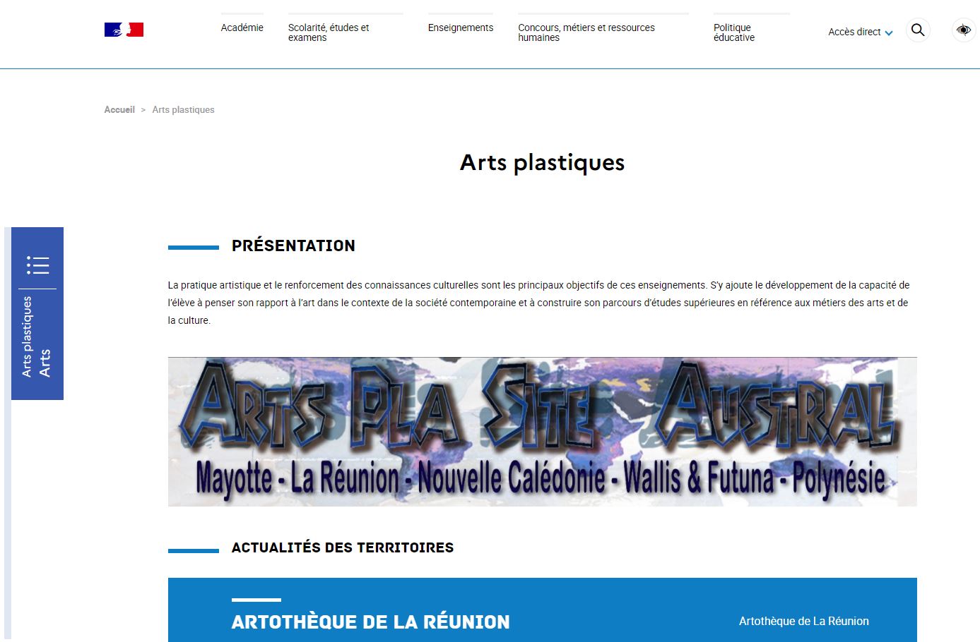 Lexiques, glossaires et vocabulaire | Enseignement des ARTS PLASTIQUES